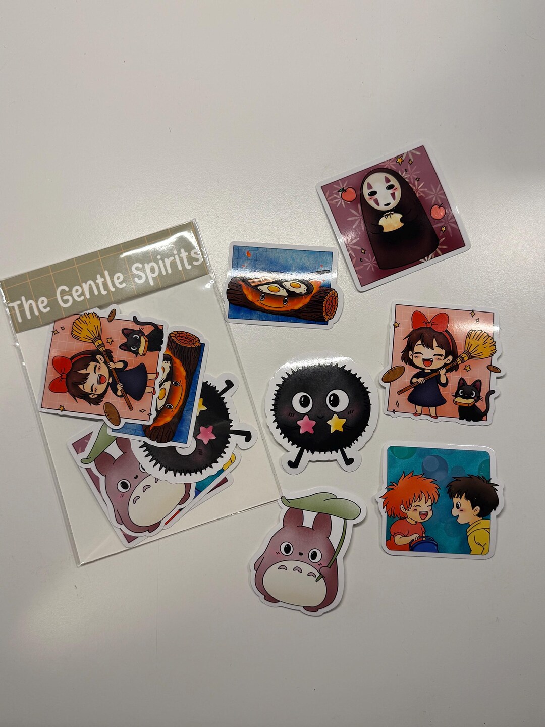 The Gentle Spirit Sticker Pack, Anime Inspired Stickers, Anime Inspired ...