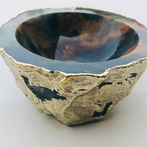 Maroon Red Agate Geode Nut/trinket/jewellery Bowl - Etsy