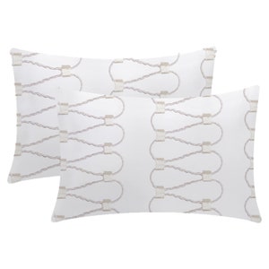 Vivienne 3 Piece Crewel Embroidered Duvet Set Linen Cotton Mix ...