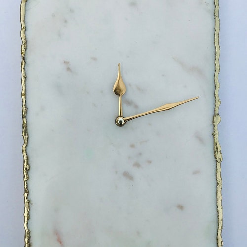 White Marble Large Wall Clock/personalised Momento - Etsy