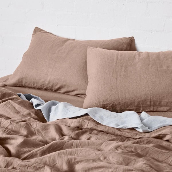 Washed Linen Bedding - Etsy