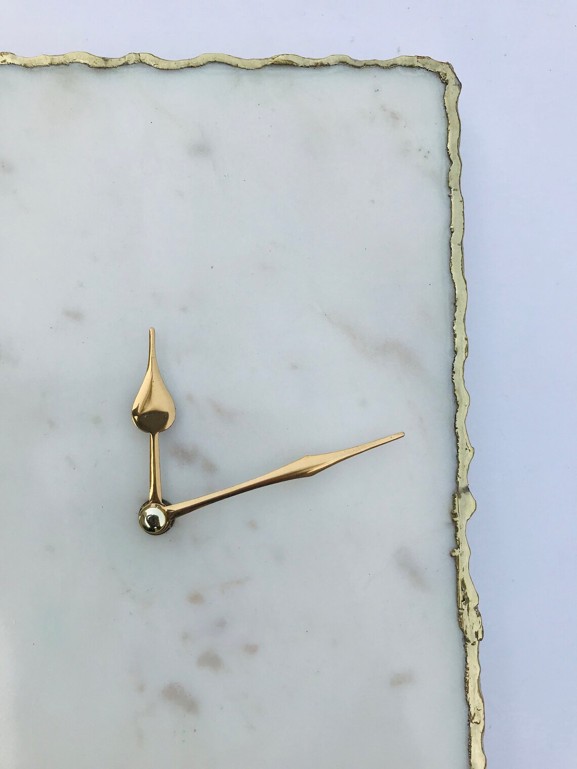 White Marble Large Wall Clock/personalised Momento - Etsy