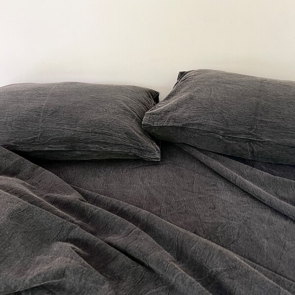 Washed Linen Bedding - Etsy