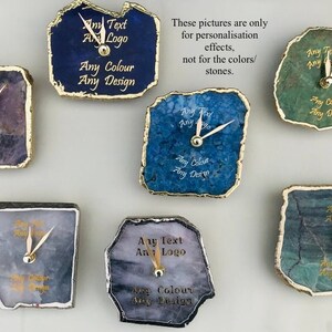 White Marble Large Wall Clock/personalised Momento - Etsy