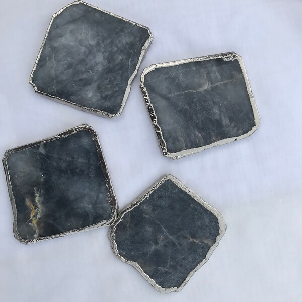 Gray Coasters - Etsy
