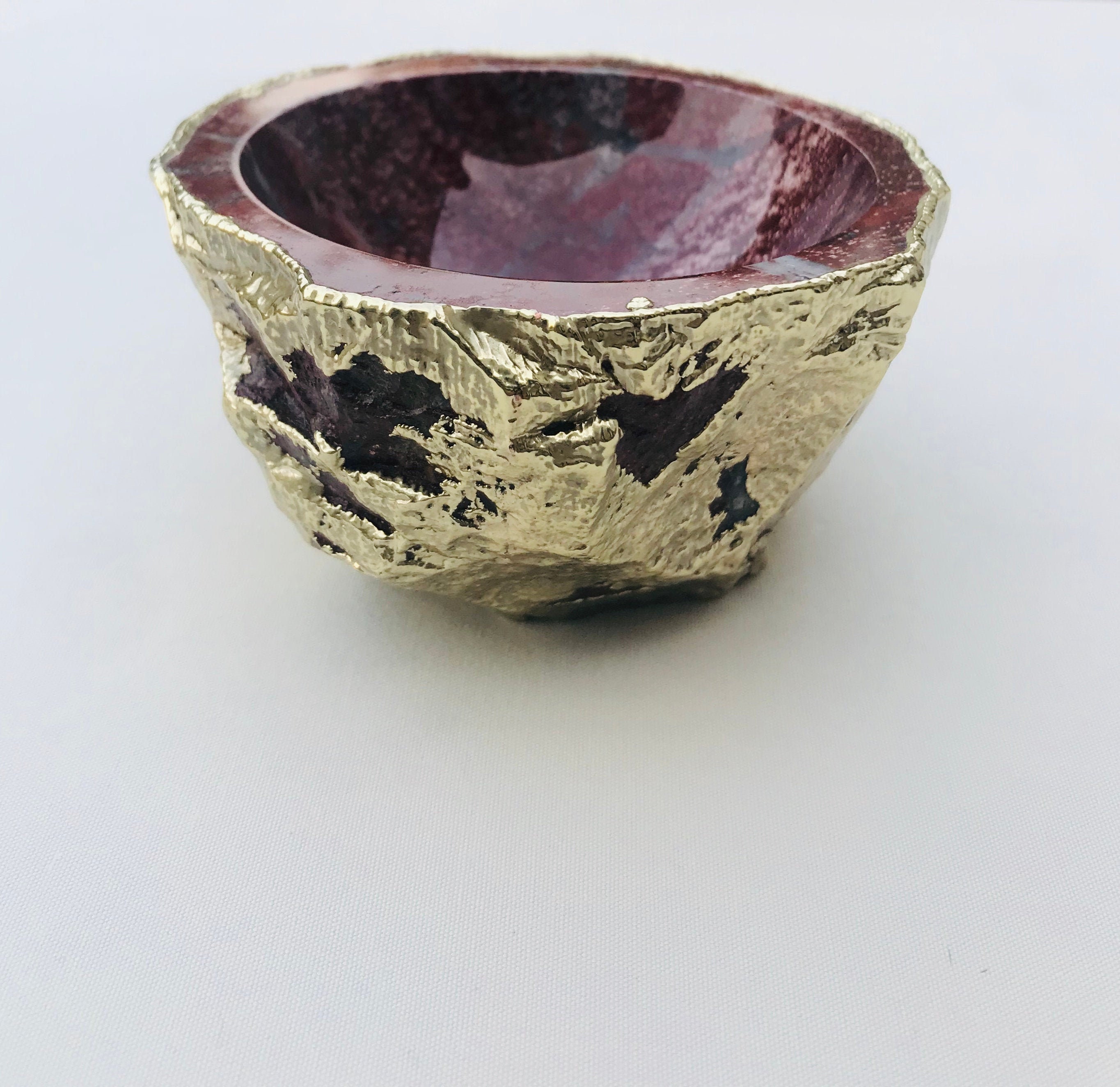 Maroon Red Agate Geode Nut/trinket/jewellery Bowl - Etsy