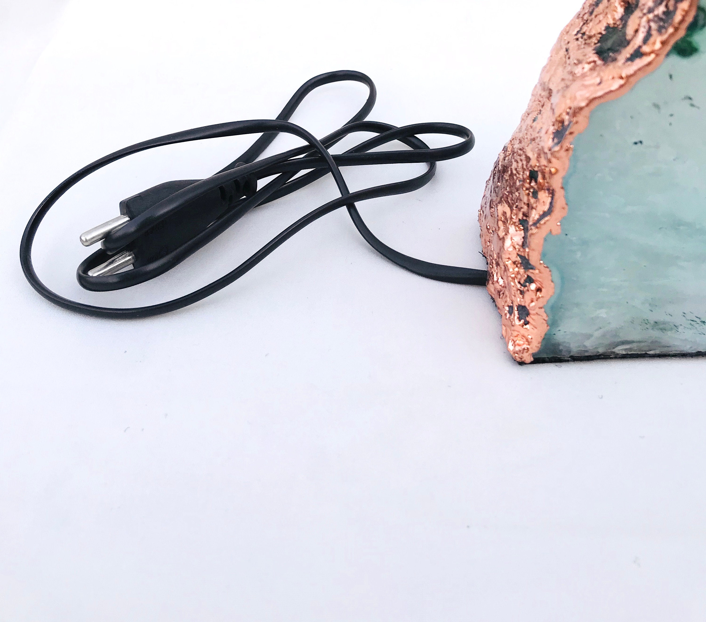 Aqua Agate/Gemstone/Lamp/Desk/Night Light | Etsy