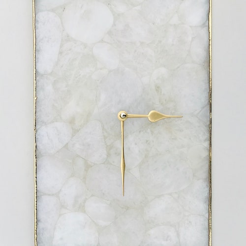 White Marble Large Wall Clock/personalised Momento - Etsy