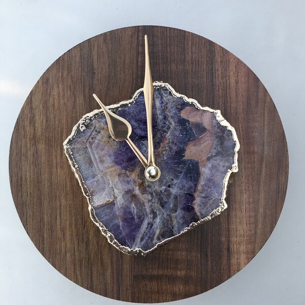 Amethyst Wall Clock - Etsy