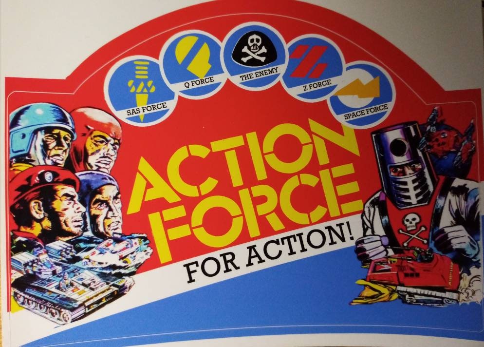 Action Force custom repro sticker label decal printed.. Canon | Etsy