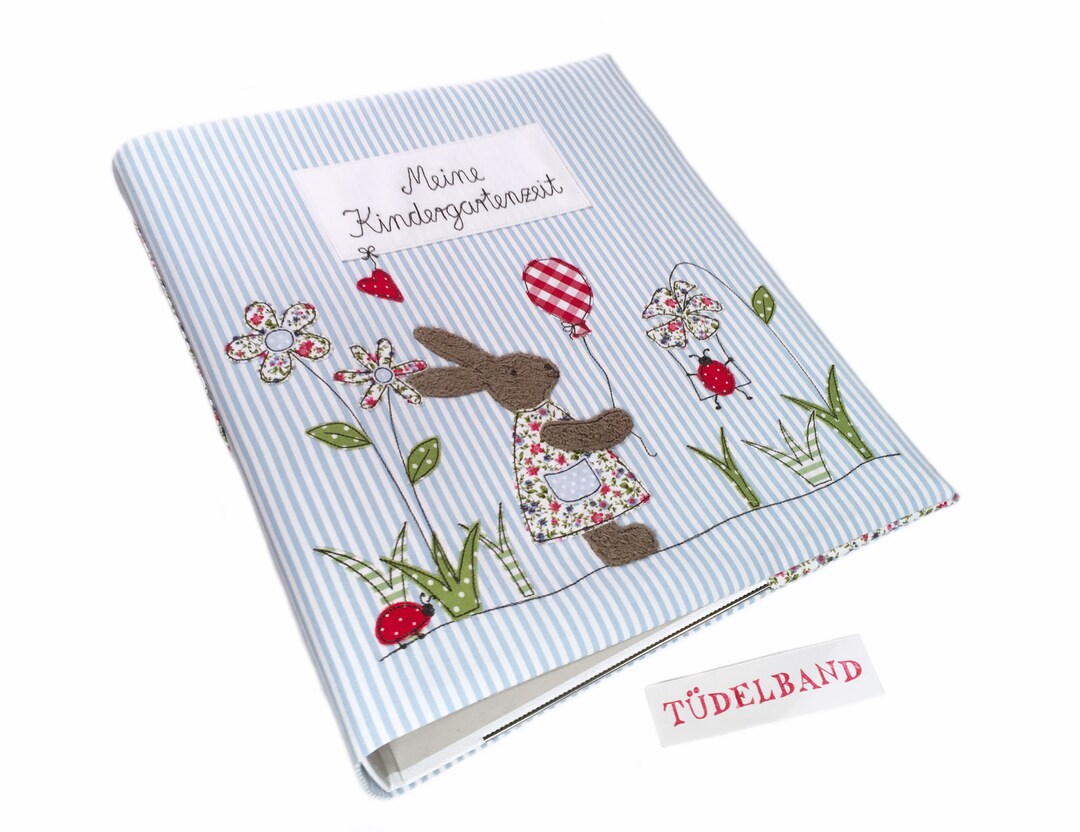 Kindergarten Folder Portfolio ... Small Flower Meadow... Light Blue ...