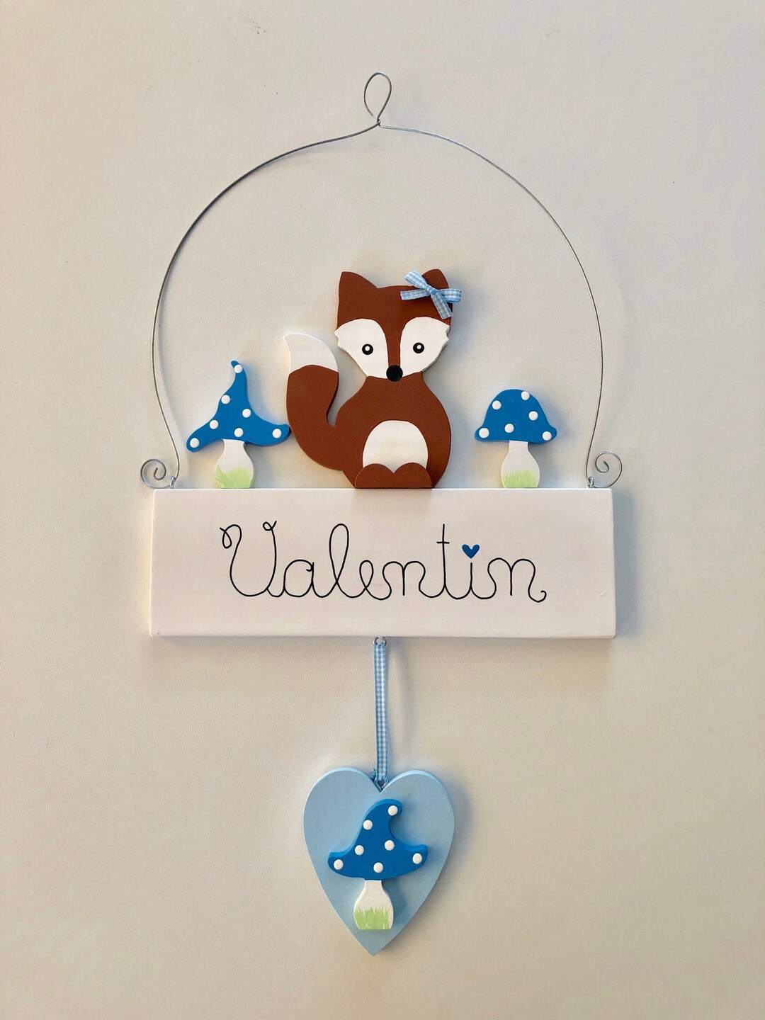 Name Plate, Nameplate Fox, Sign Fox, Nursery Décor, Shield Nursery ...