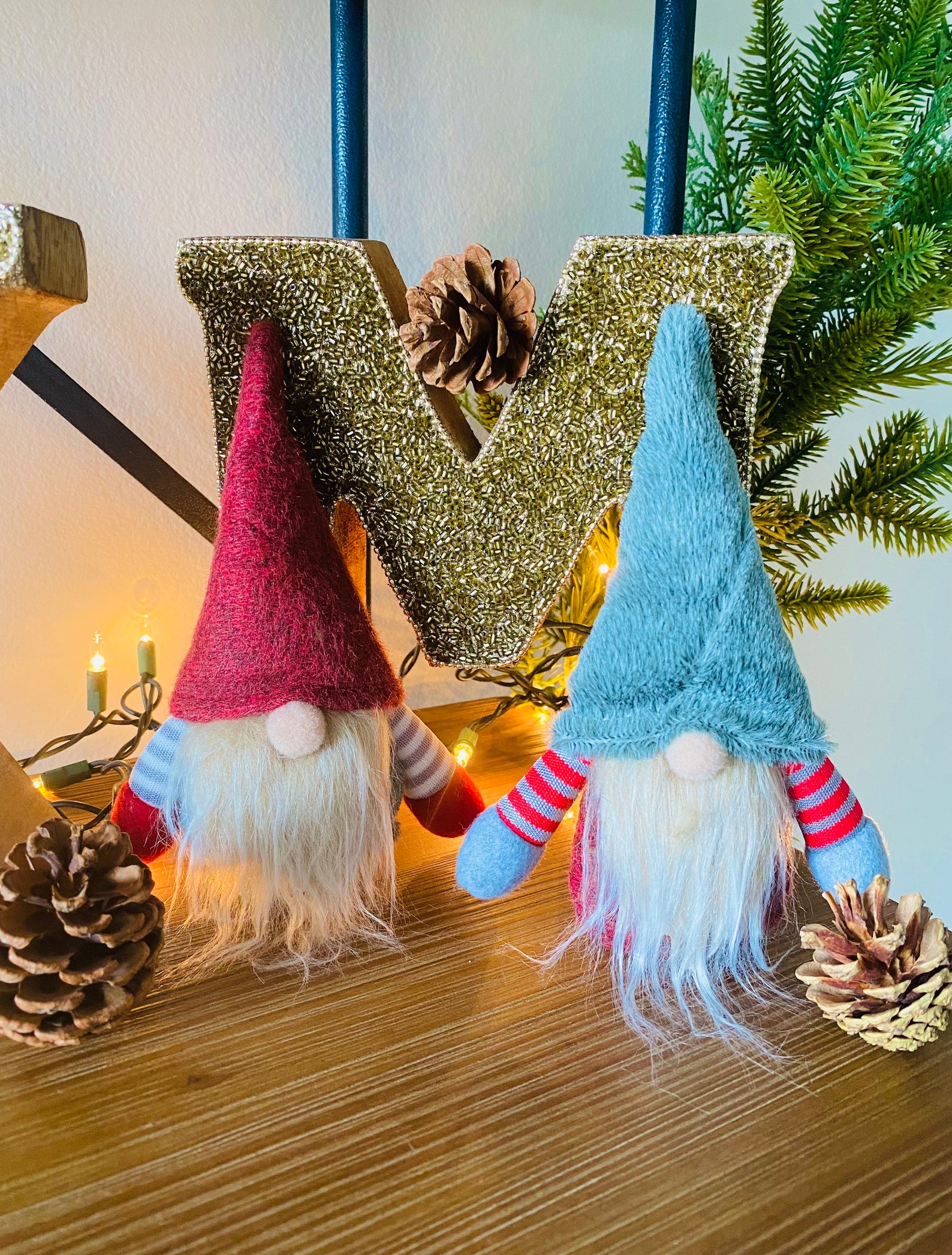 Christmas Gnomes Ornaments With Hanging, Personalized Christmas Gnome ...