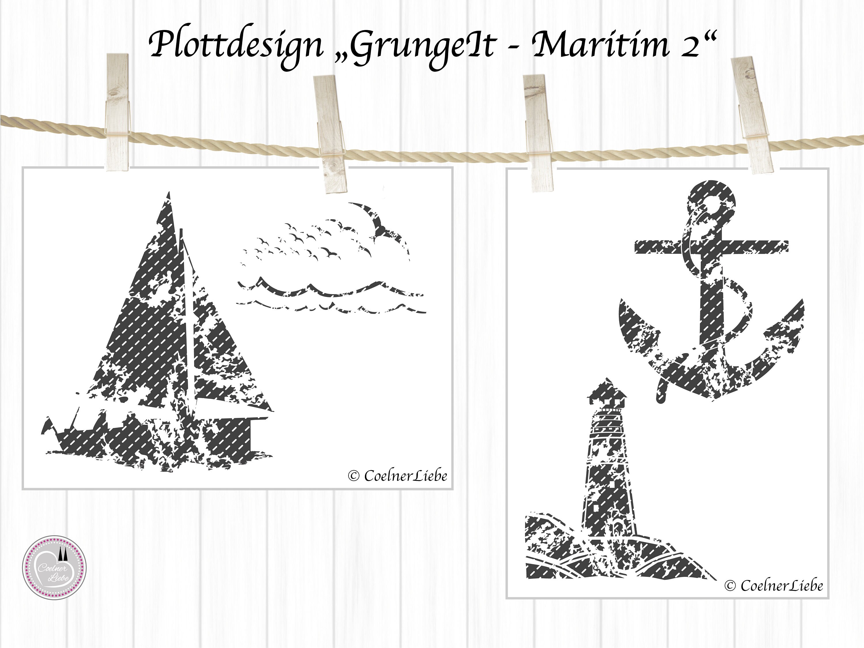Maritime Plotterdatei Anker Meer Leuchtturm Boot Grunge | Etsy