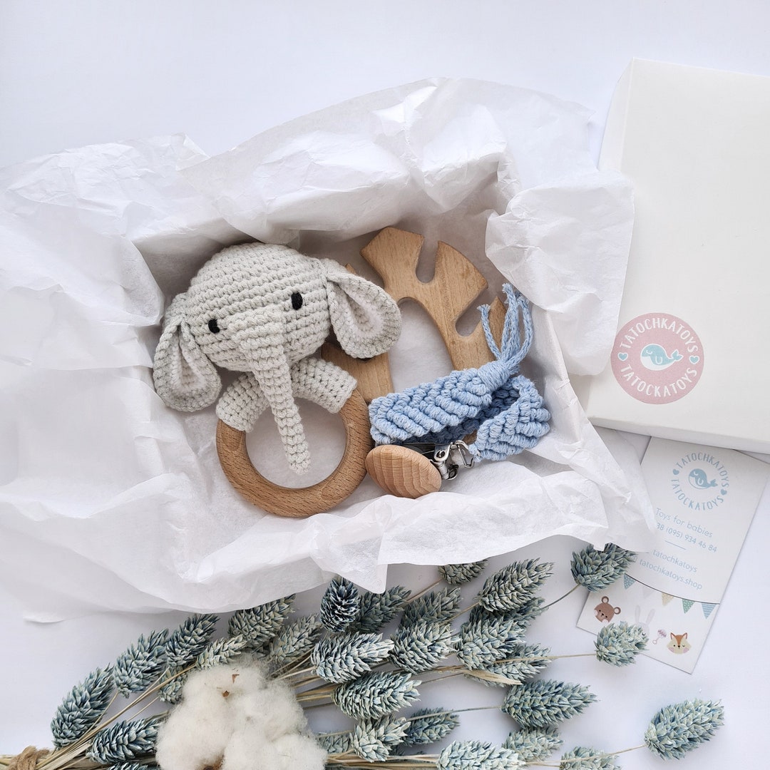Elephant Baby Boy Gift Box for Expecting Mum Newborn Gift Box - Etsy