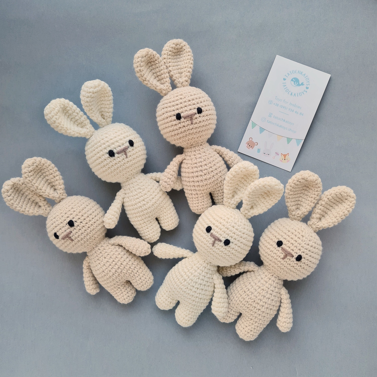 Crochet Small Bunny Doll, Crochet Small Toy for Toddler, Amigurumi ...