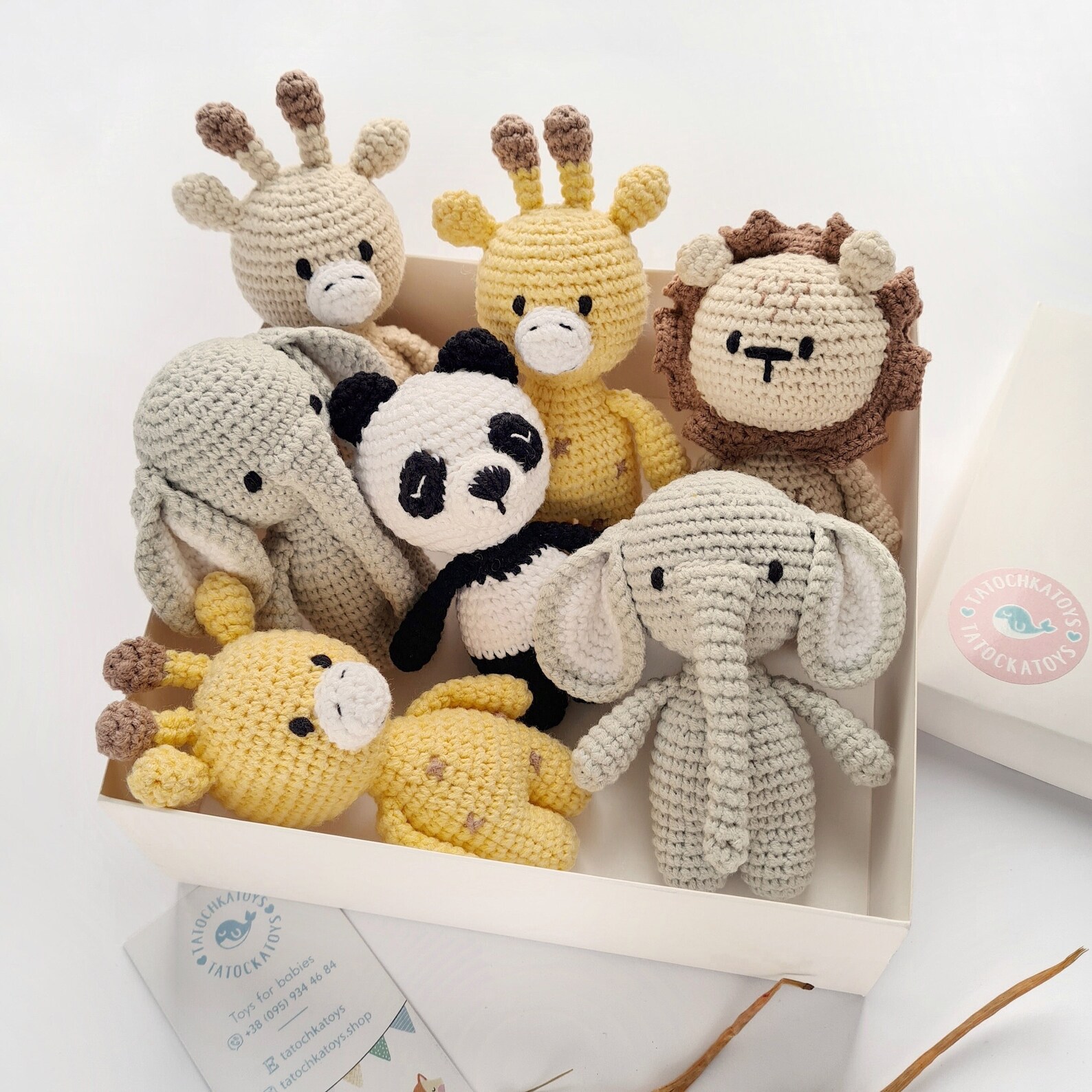 Crochet Safari Small Baby Animal Toys Gifts for 1 Year Old - Etsy