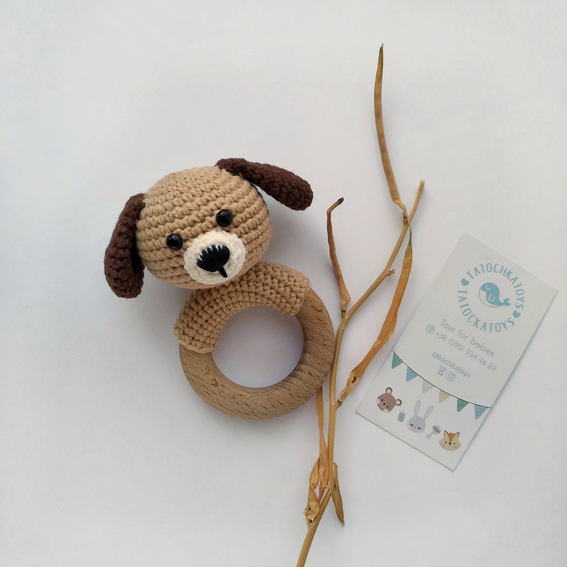CROCHET PATTERN Dog Newborn Toy Rattle, Amigurumi Dog Rattle Toy, Dog ...