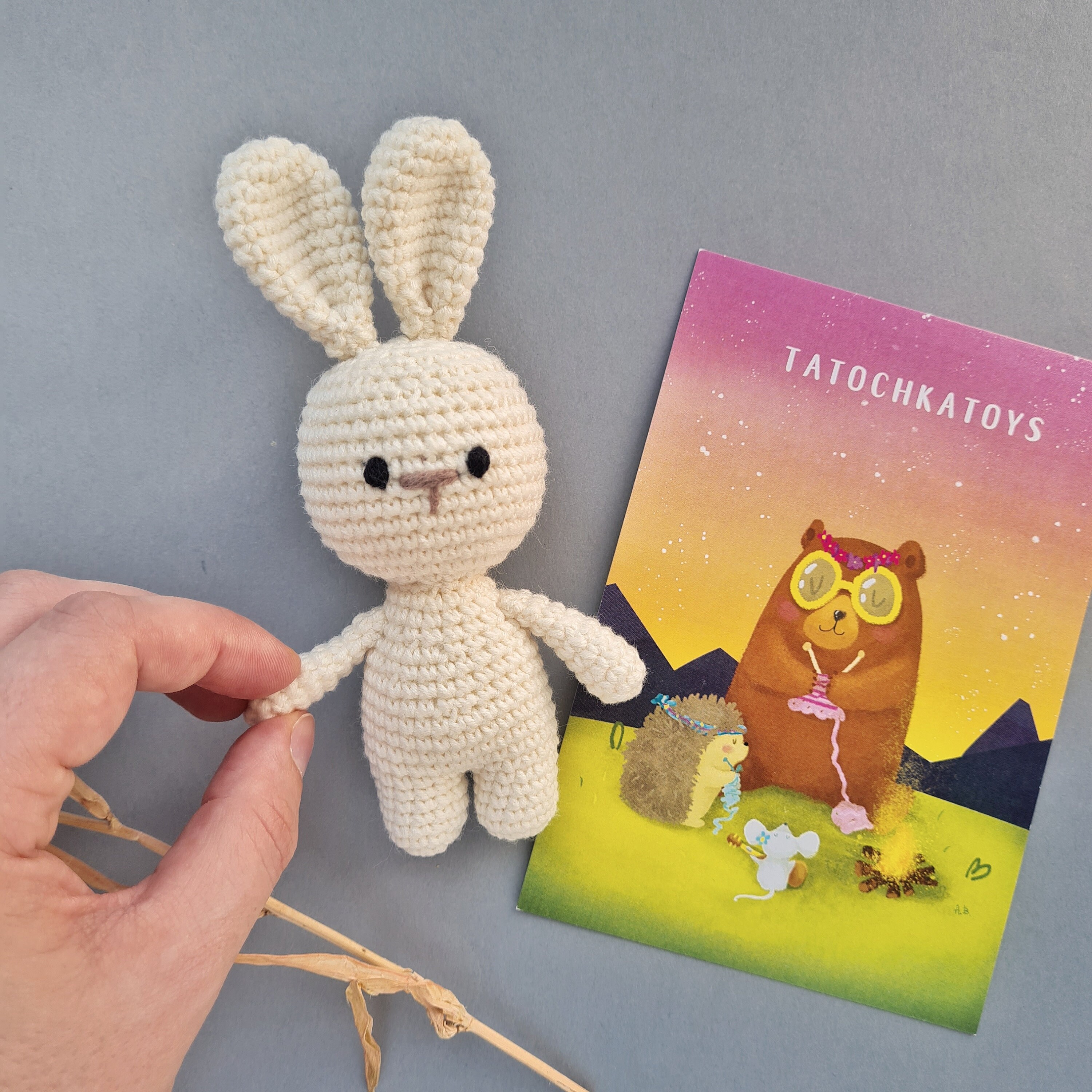 Crochet Small Bunny Doll, Crochet Small Toy for Toddler, Amigurumi ...