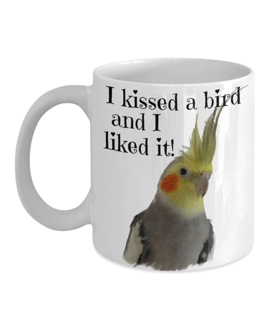 Cute Cockatiel Coffee Mug, 'I Kissed A Bird', Cockatiel Gift, Parrot ...