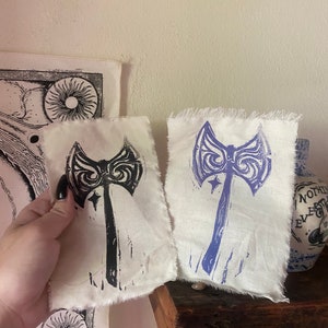 Labrys Lino Printed Patch - Etsy