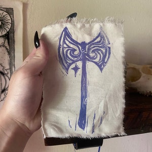 Labrys Lino Printed Patch - Etsy