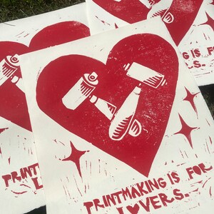 8x10 Inch Printmaking is for Lovers Print - Etsy