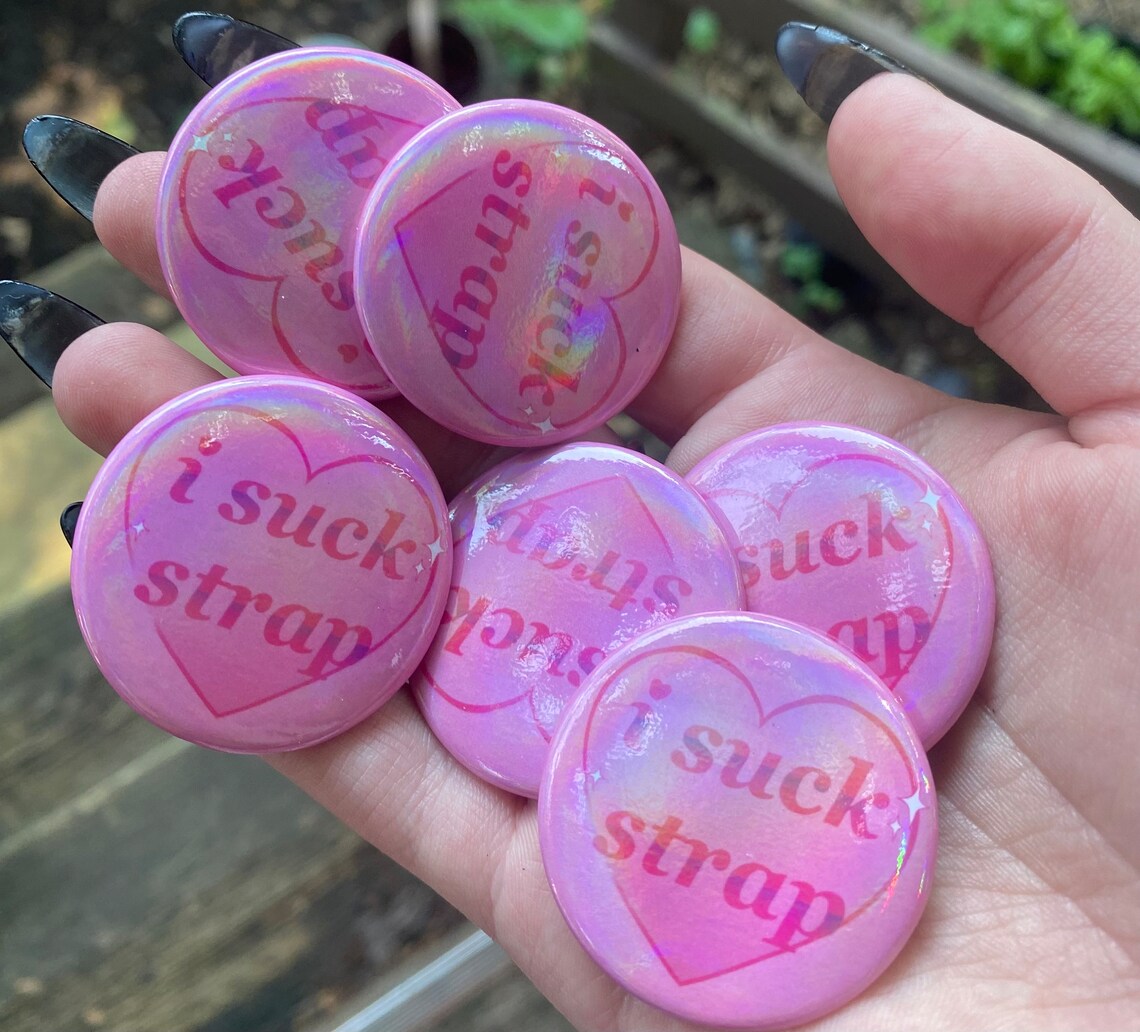 I Suck Strap Pin - Etsy