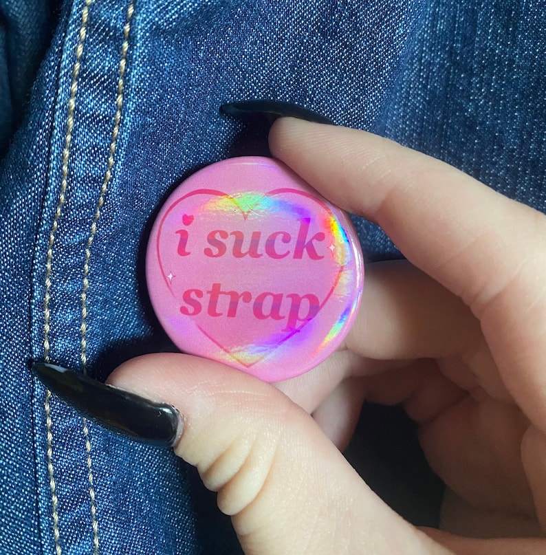 I Suck Strap Pin - Etsy