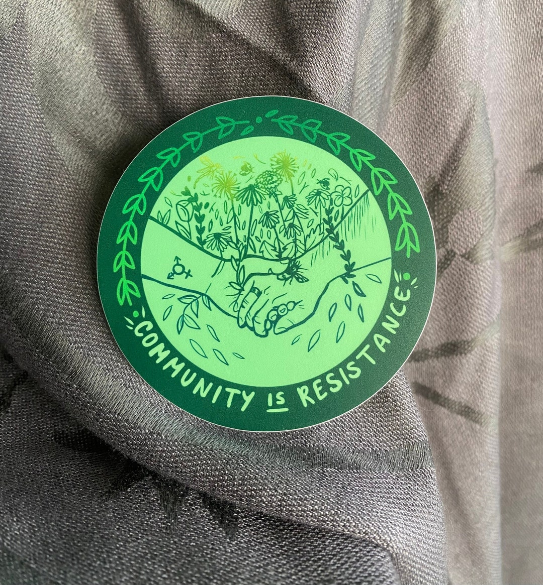 Community is Resistance Vinyl Sticker - Etsy