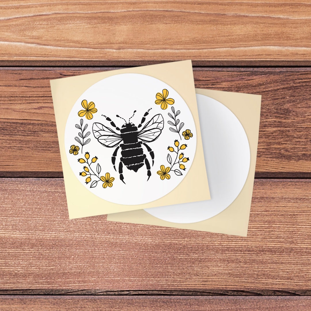 Sticker for Pop Socket Decal Bee Fits Pop Socket Sticker White Skin ...