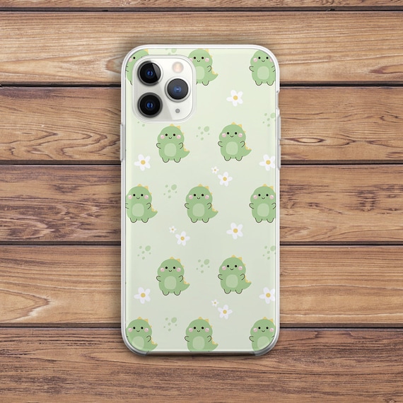 Kawaii Green Dino Cute Animal Case Light Green Case Iphone | Etsy