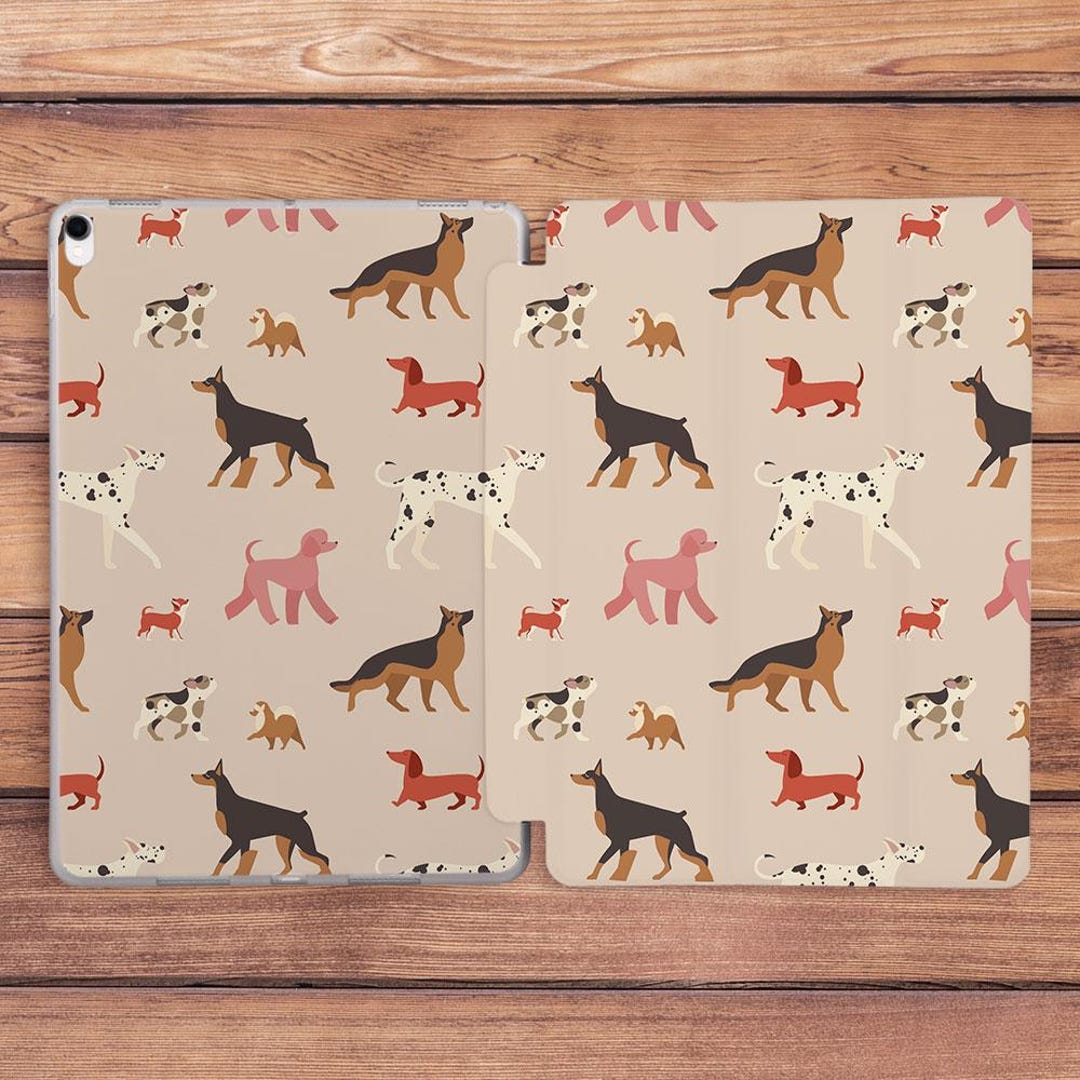 Dogs Breeds Print iPad Case Puppy Cute Animals Art Case iPad Smart Case ...