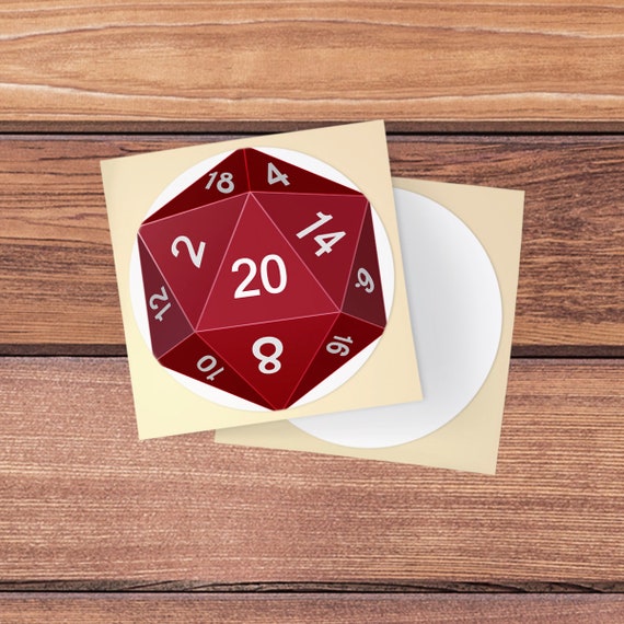 Gamer Decor Board Game Cube Round Skin Red Cube for Popsocket | Etsy