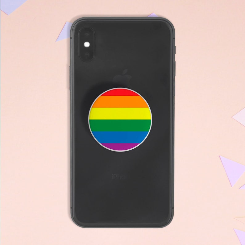Rainbow skin Multicolor Sticker For pop socket Sticker Decal | Etsy