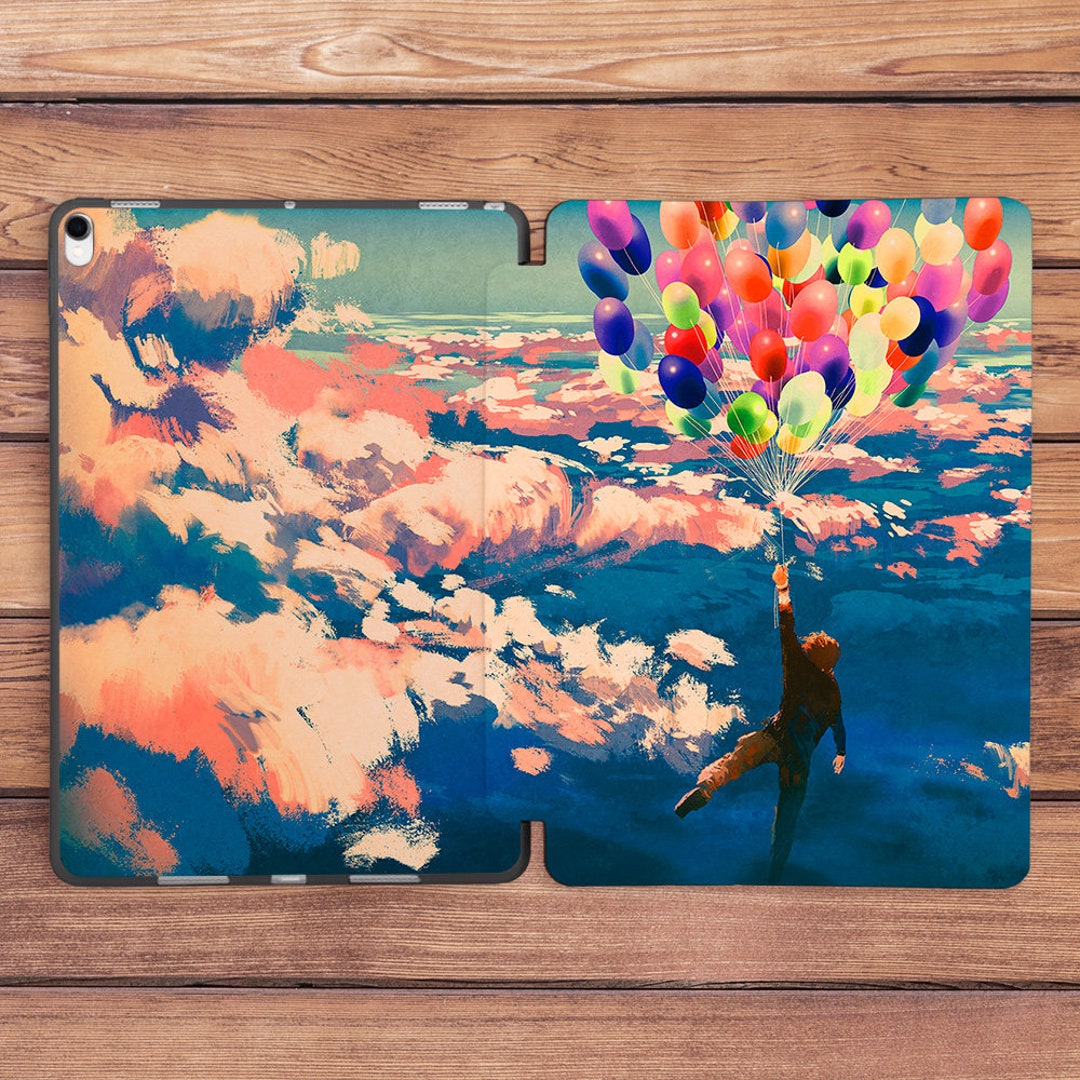 Rainbow Balloons Art Inspirational Art iPad Case Sky iPad Smart Case ...