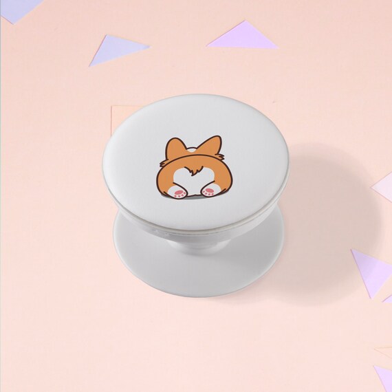 Corgis butt Funny dog Skin for popsocket Round skin Tablet | Etsy