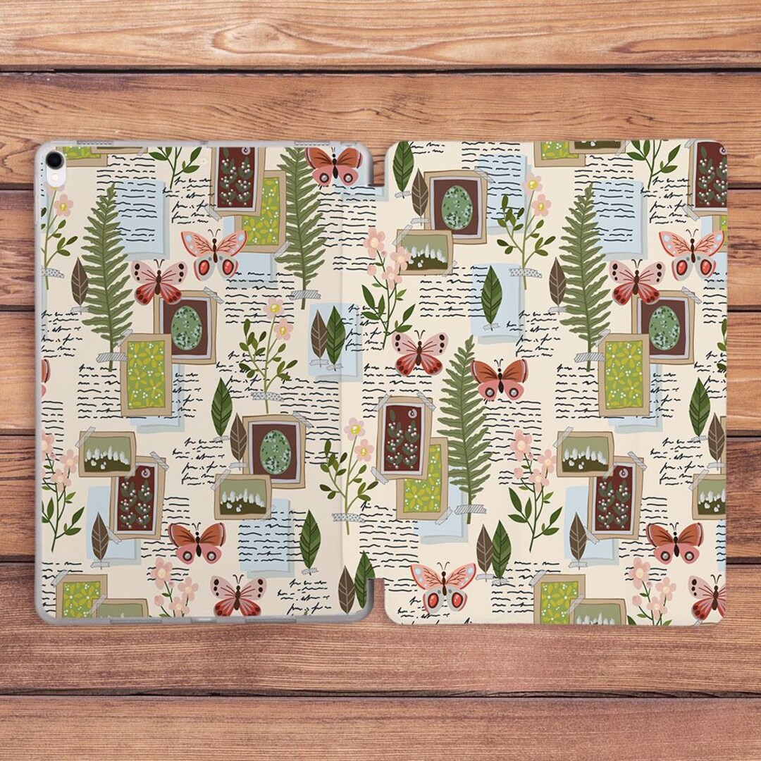 Сute Books Print iPad Case Butterfly iPad Smart Cover iPad Case Vintage ...