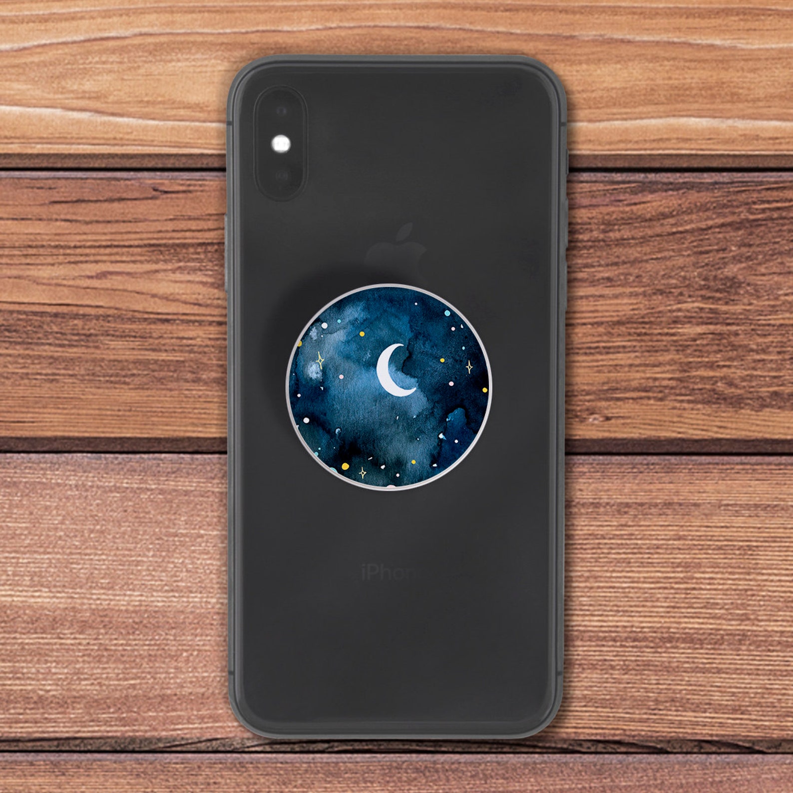 Watercolor Art Skin for Popsocket Moon Round Sticker Decal | Etsy