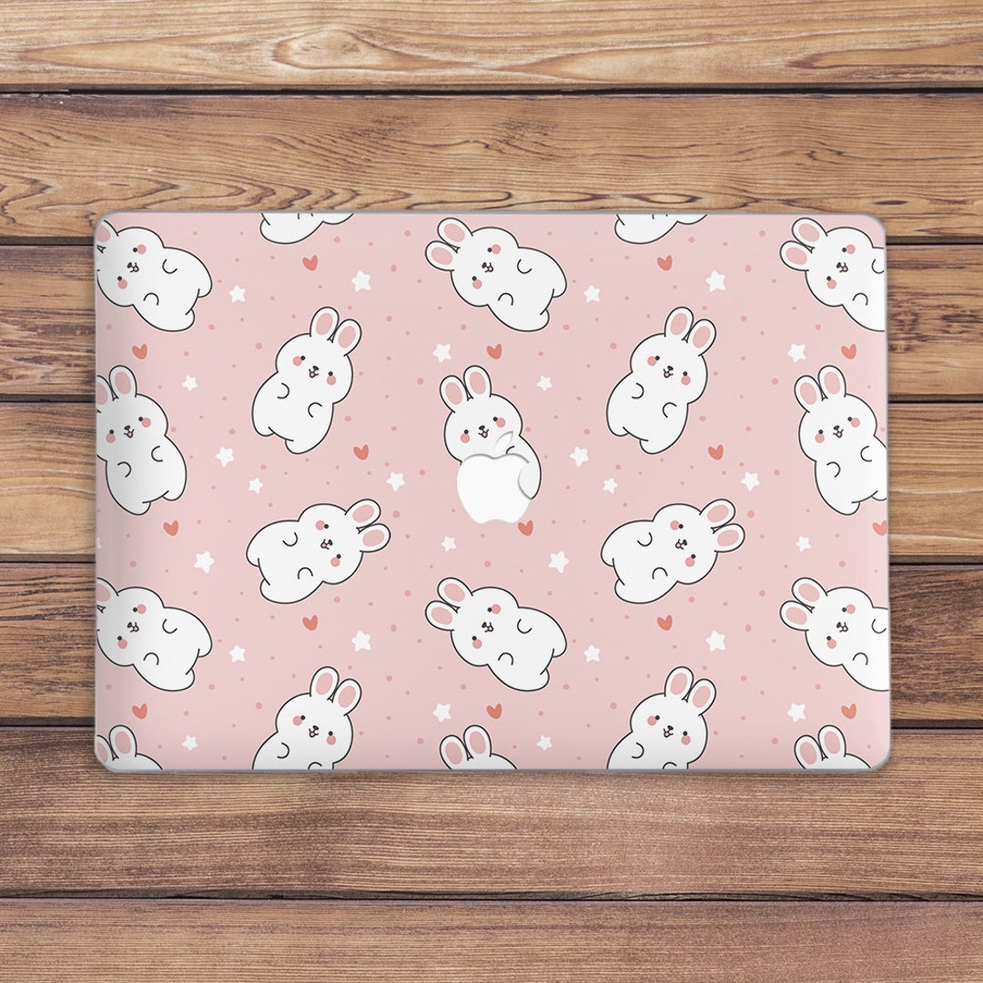 Baby Pink Case MacBook Care Rabbit White Bunny Art Cute Kawaii Art Pro ...