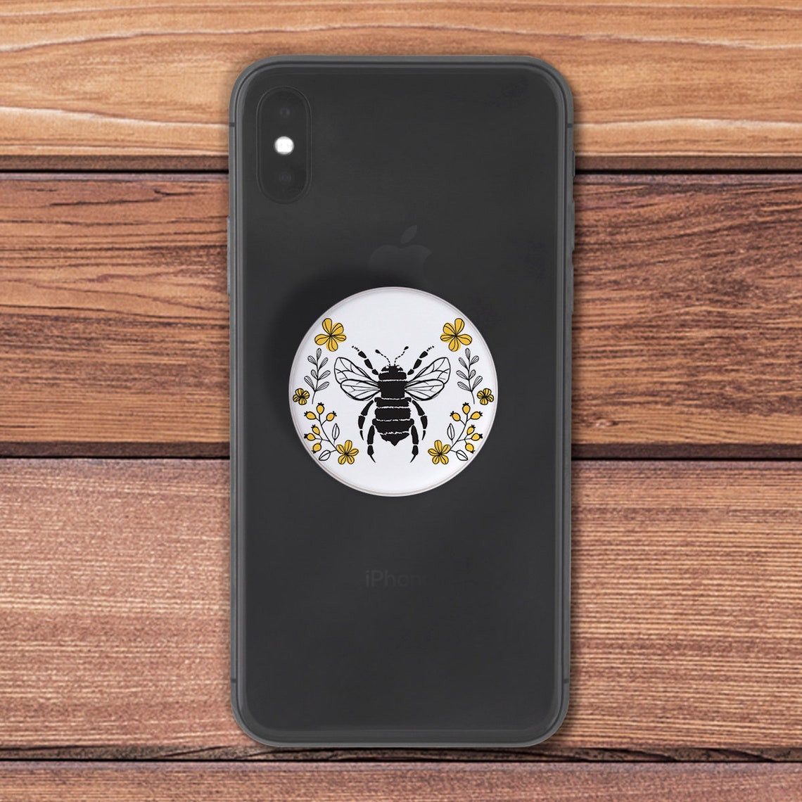 Sticker for Pop Socket Decal Bee Fits Pop Socket Sticker White Skin ...