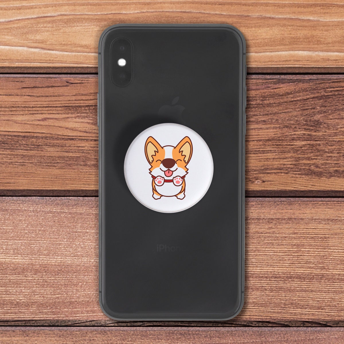 Cute Corgi Sticker Decal for Pop Socket Kawaii White Skin Dog | Etsy