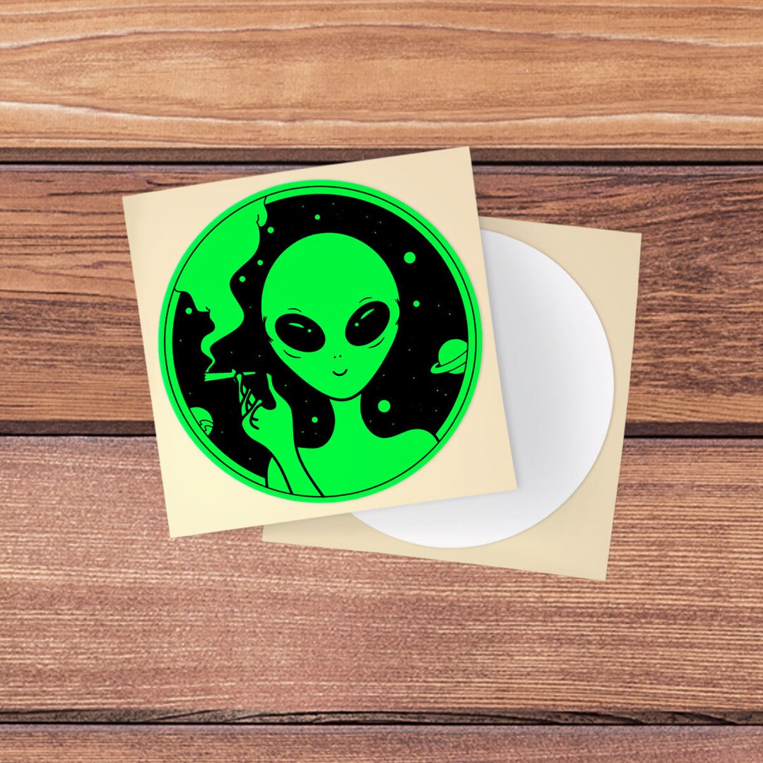 Ufo Art Skin Green Alien Art Funny Sticker I Want to Believe for Popcup ...