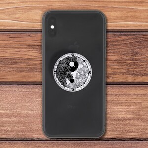 Yin Yang Decal for Pop Socket Fits Pop Socket Sticker Sticker iPhone ...
