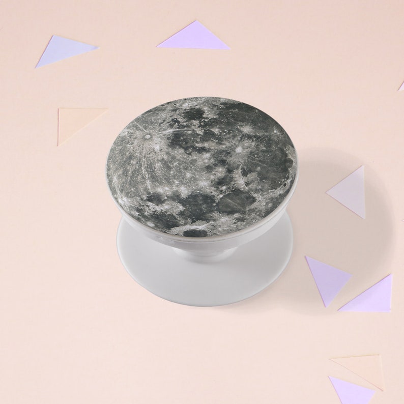 Skin for pop socket Moon Gray skin Decal space Friends gift | Etsy