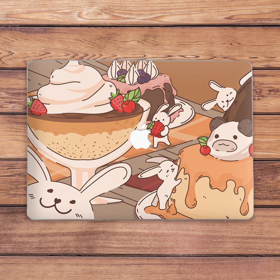 Kawaii Sweets Art MacBook Case Bunny MacBook Case Rabbit MacBook Hard ...