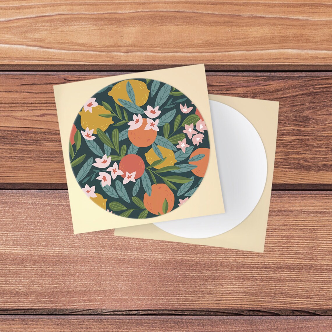 Sticker for pop socket Orange tree Floral skin Sticker decal | Etsy