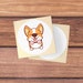 Cute Corgi Sticker Decal for Pop Socket Kawaii White Skin Dog - Etsy