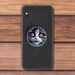 Funny Cat Art Round Sticker for Popsocket Trippy Animal Art Sticker ...