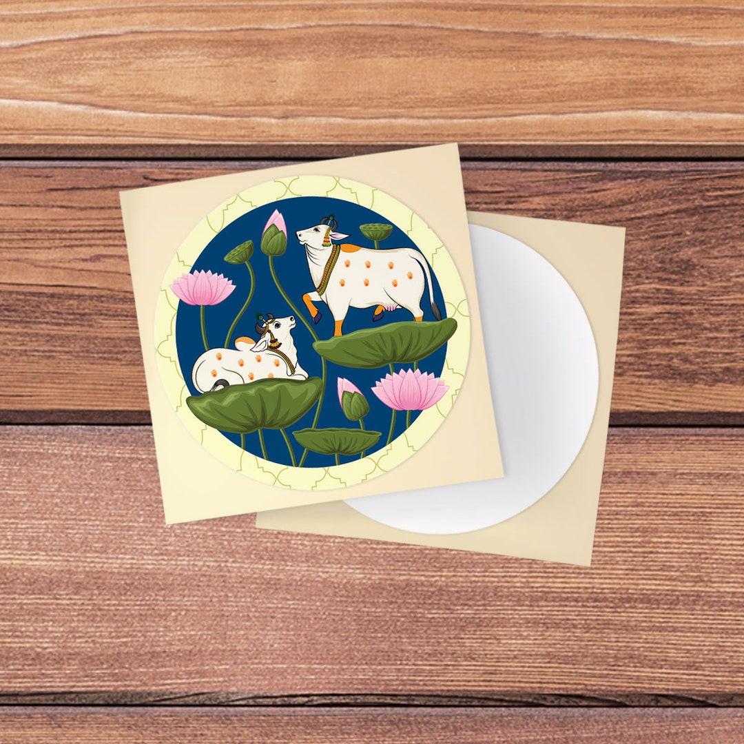 Indian Art Skin Sticker Decal Fits Popcup Cute Cow Print for Popsocket ...